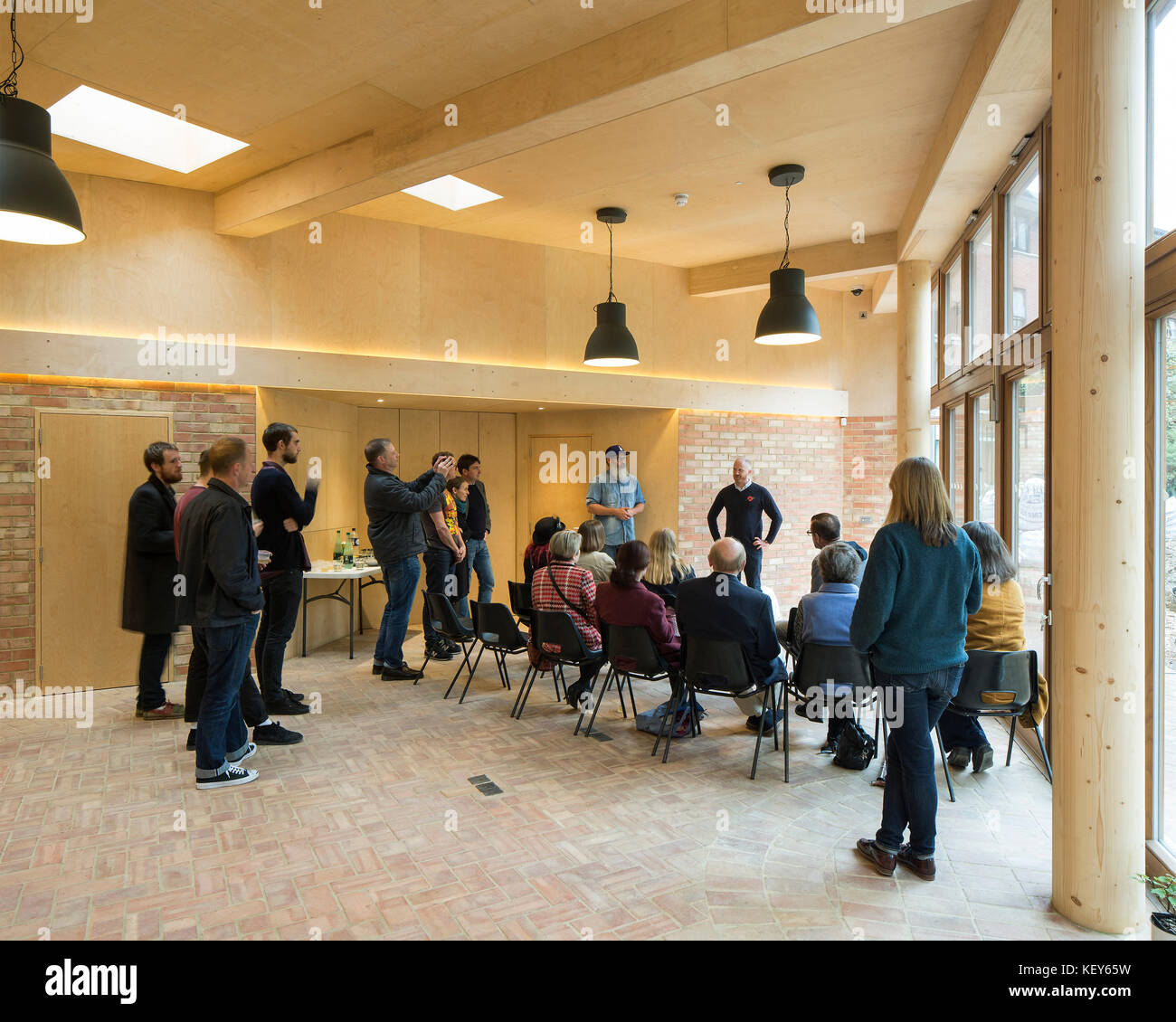 Interior view of community centre meeting. Phoenix Community Gardens ...