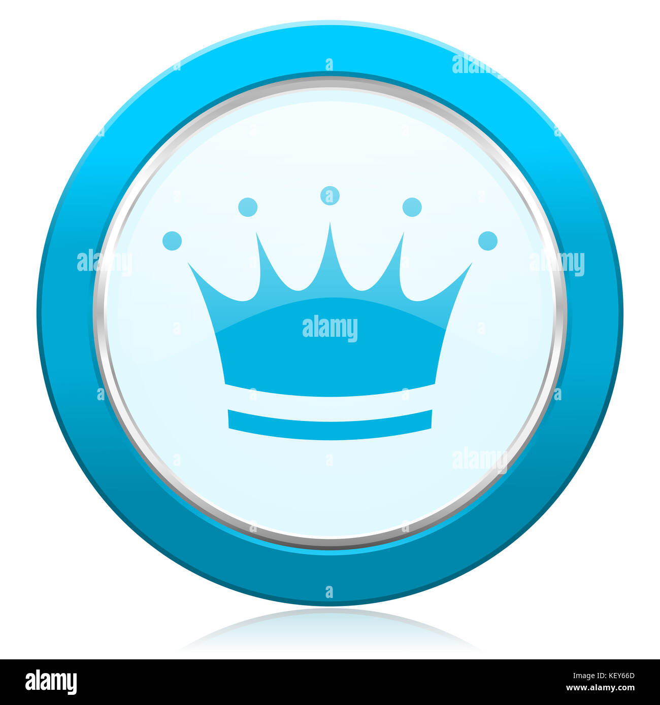 King crown icon border hi-res stock photography and images - Alamy