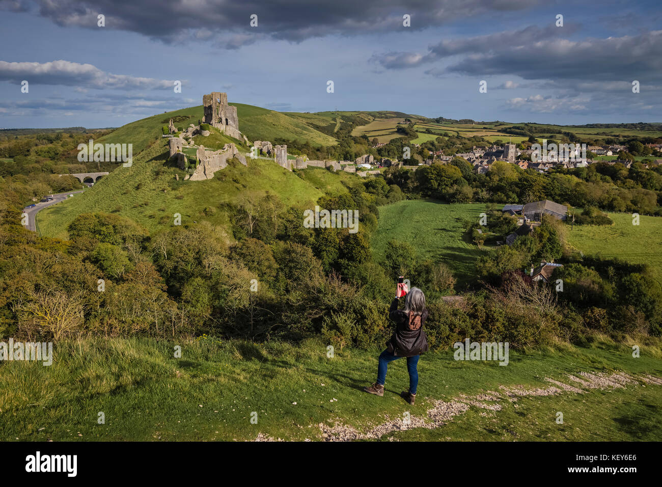 Corfe Castle, Dorset Stock Photo - Alamy
