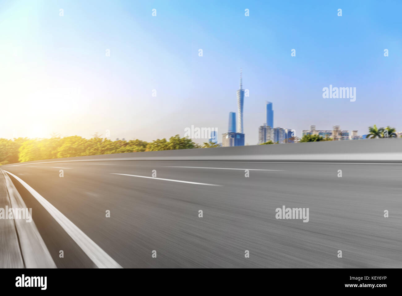 Urban road without car Stock Photo - Alamy