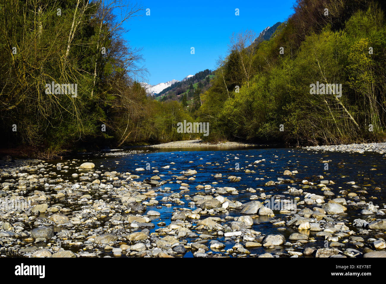 The simme at the alps Stock Photo - Alamy