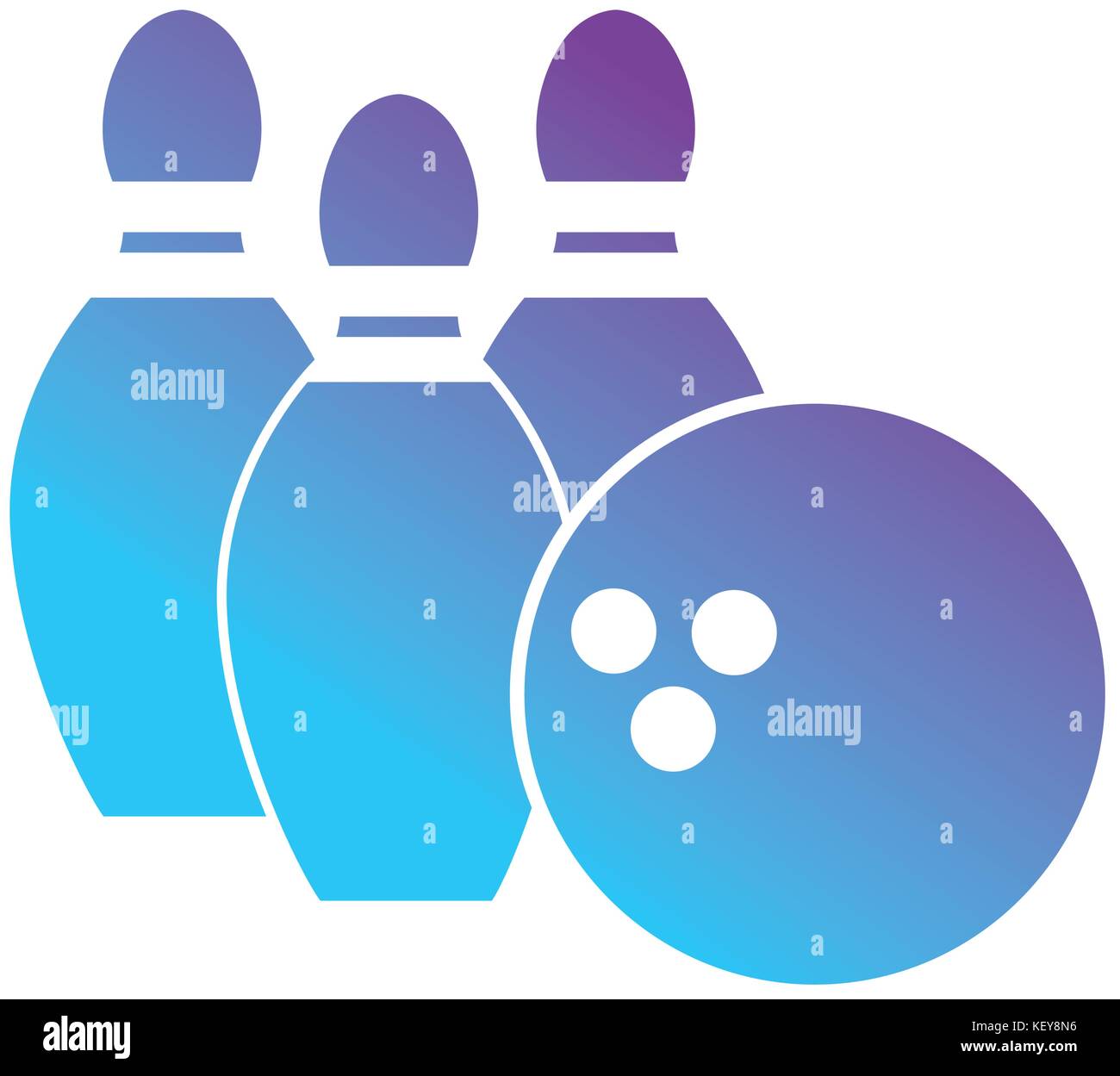 contour ball to play bowling sport Stock Vector Image & Art - Alamy