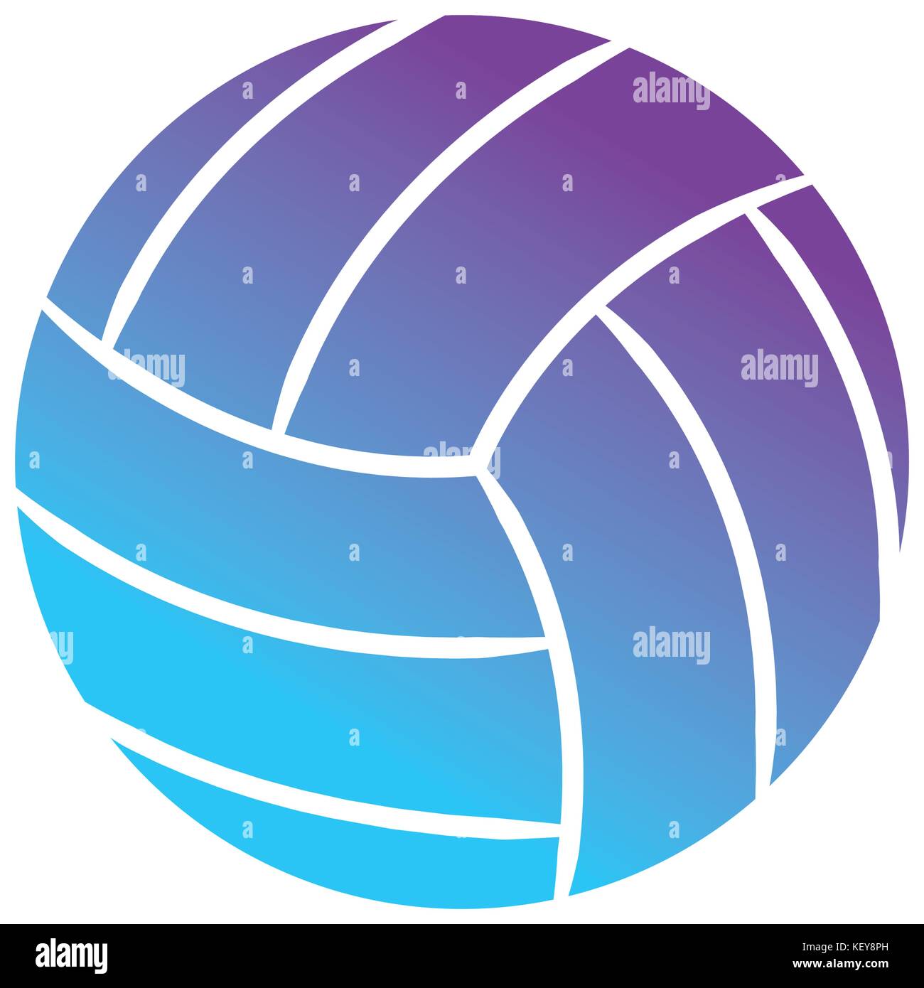 contour ball to play volleyball sport Stock Vector Image & Art - Alamy