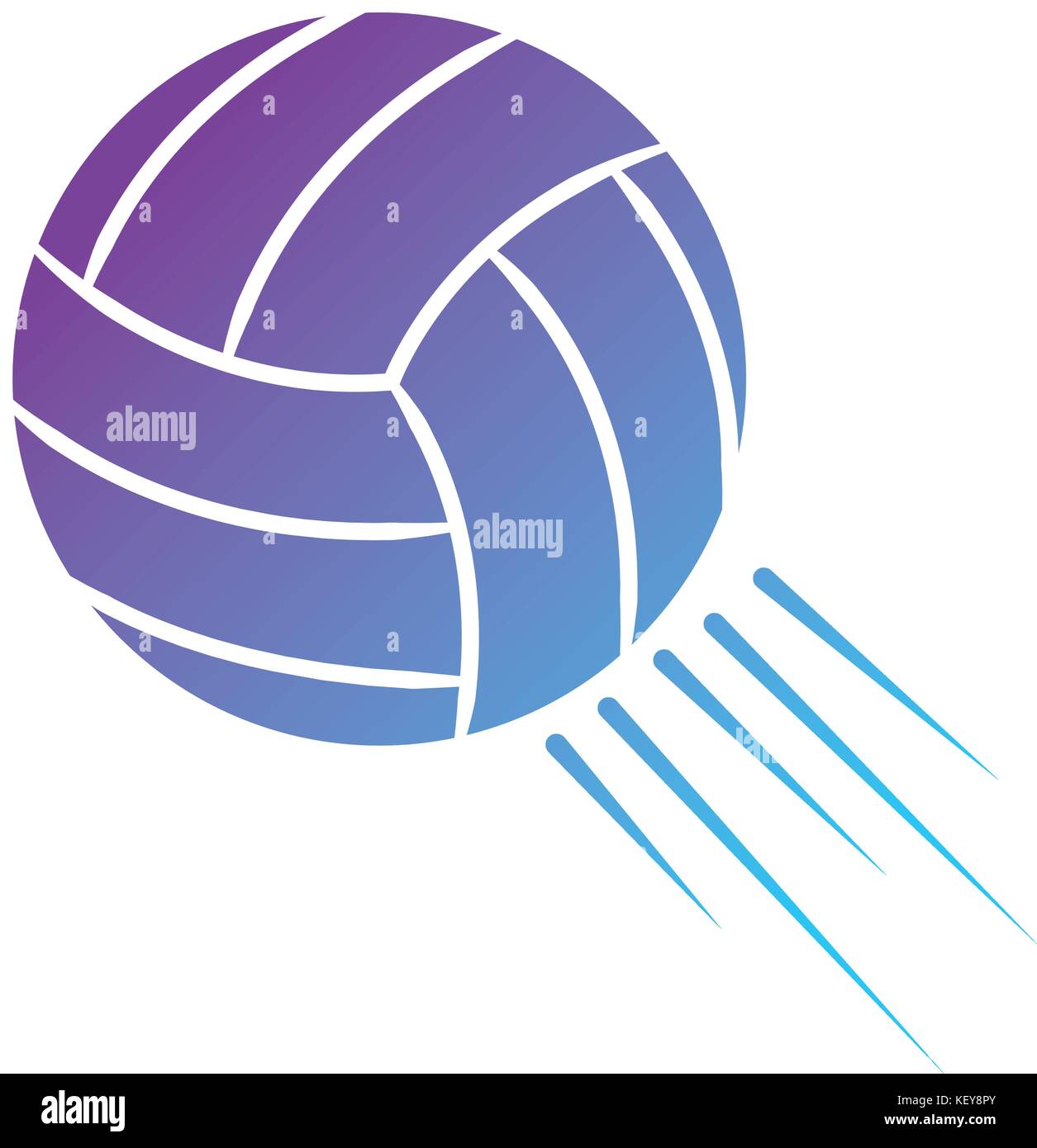 contour ball to play volleyball sport Stock Vector Image & Art - Alamy