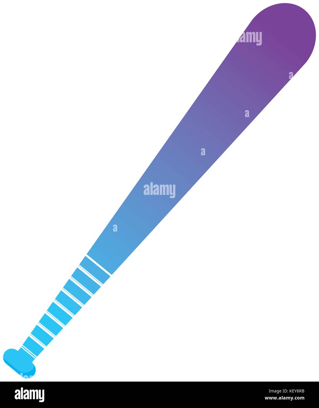 contour baseball bat object to play sport Stock Vector Image & Art - Alamy