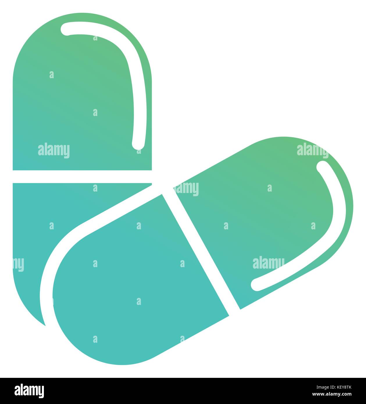 contour pharmaceutical pill capsules treatment Stock Vector Image & Art ...