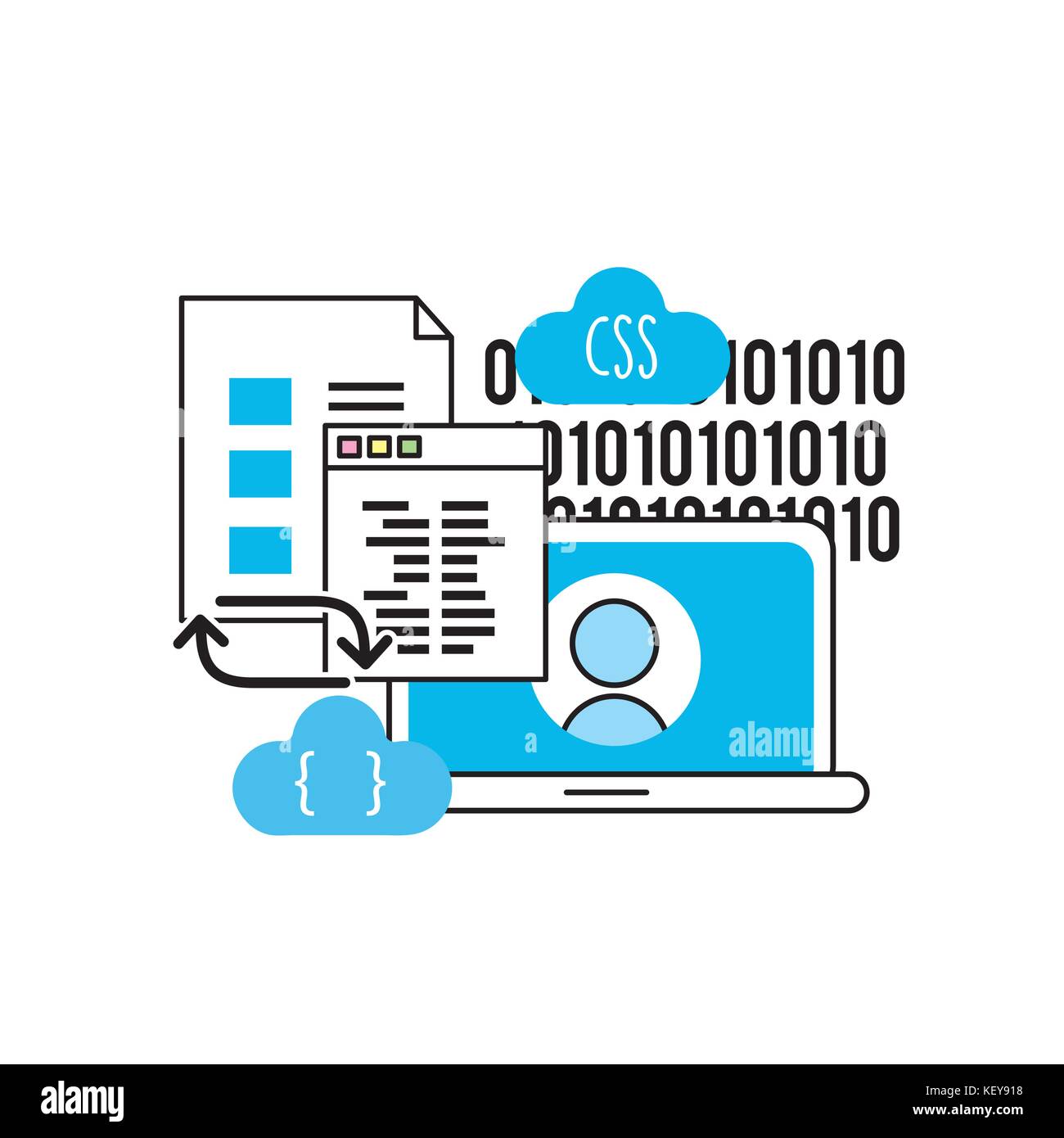 Process processing program programming Cut Out Stock Images & Pictures - Alamy