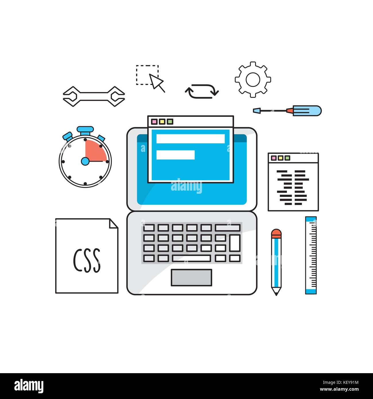 technology information programming system code Stock Vector Image & Art - Alamy