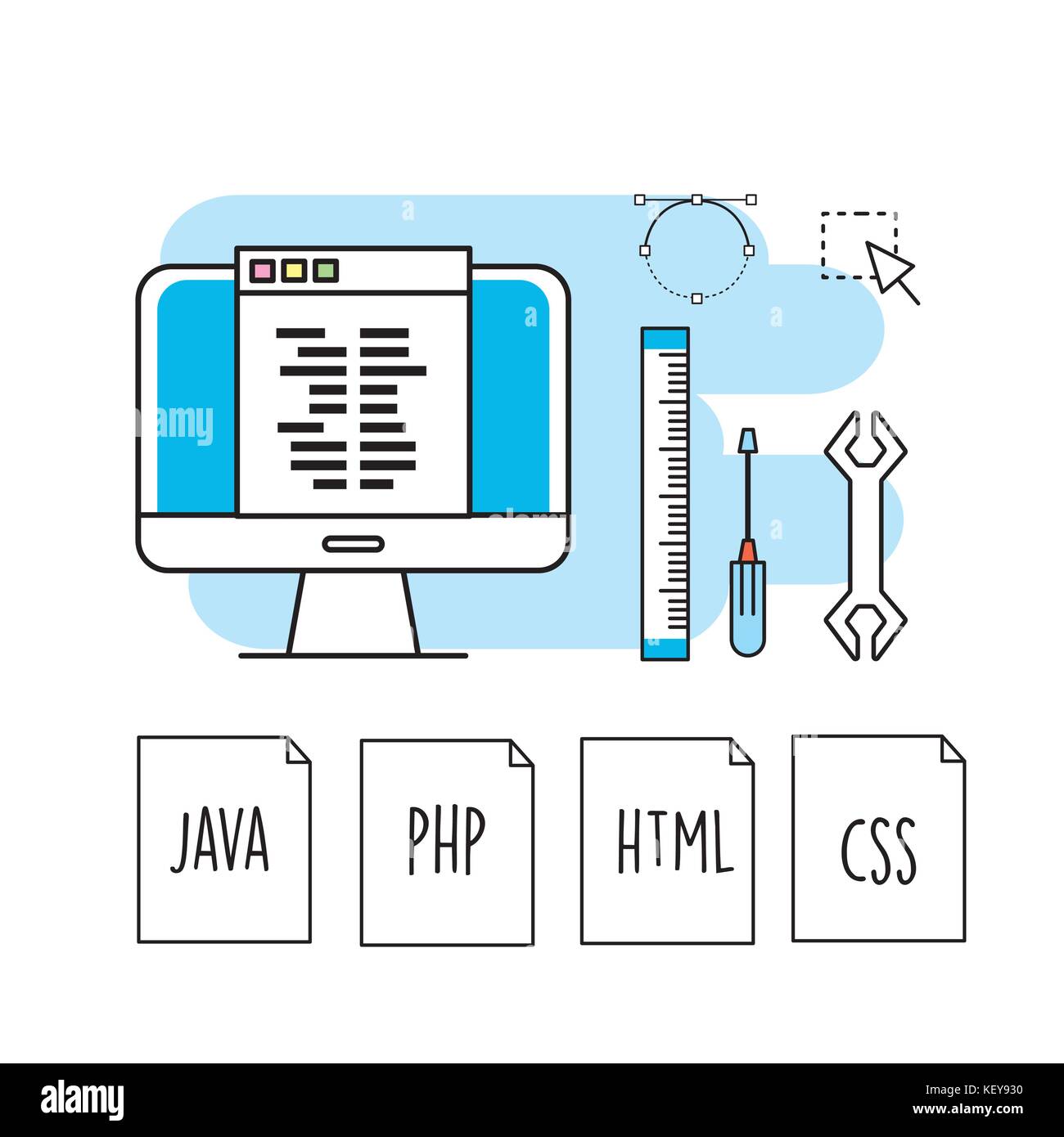 Process processing program programming Cut Out Stock Images & Pictures ...