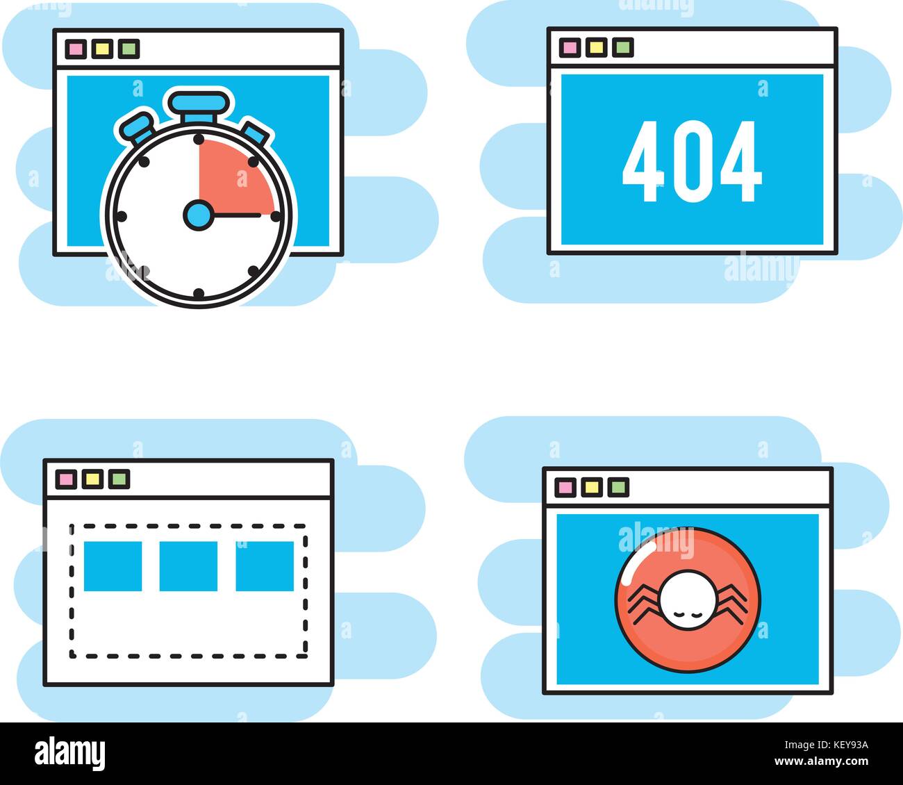 set webside code programmer technology Stock Vector Image & Art - Alamy