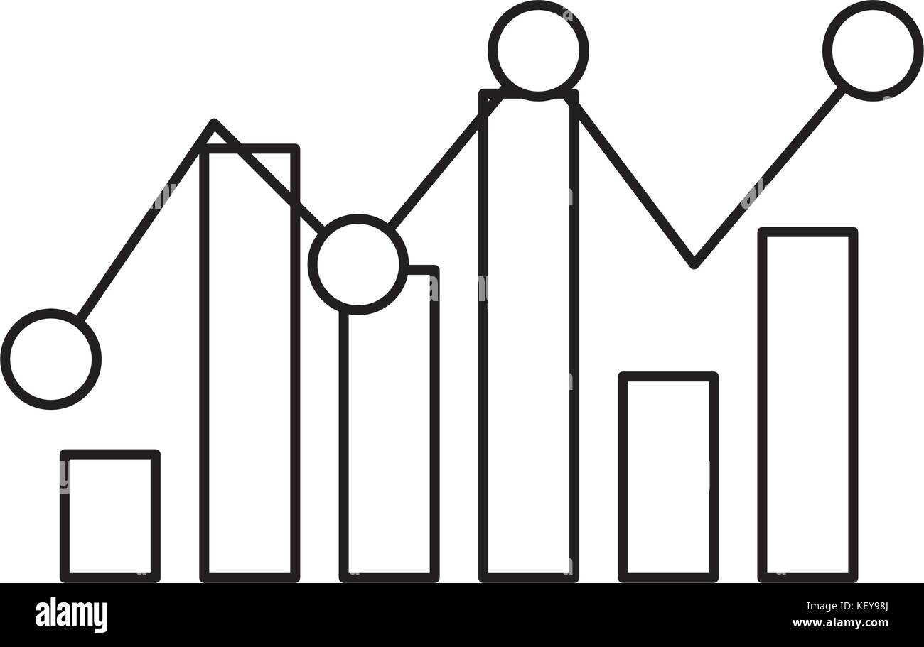 line statistics bar diagram data graph data Stock Vector Image & Art ...