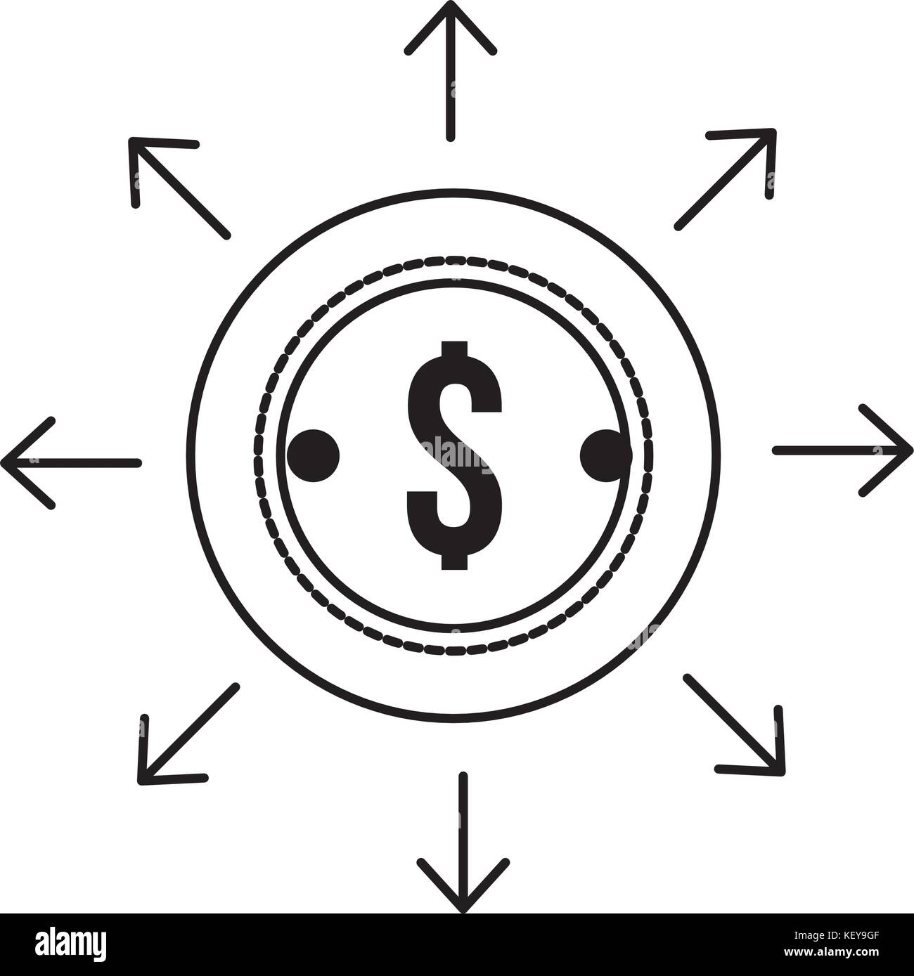 line finance coin currency cash money Stock Vector Image & Art - Alamy
