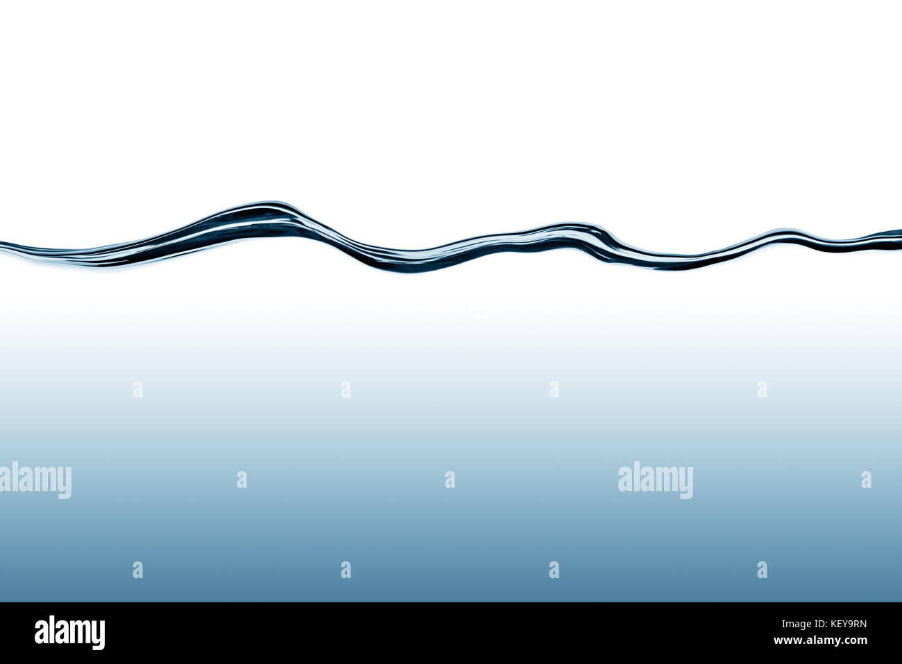 Blue flowing water wave with deep water gradient Stock Photo - Alamy