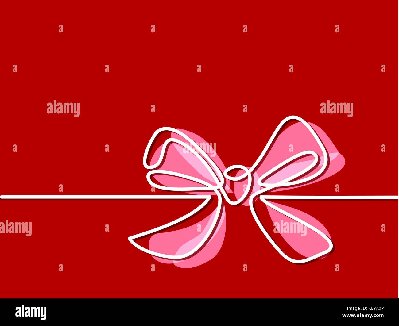 Red bow isolated decoration Stock Vector Images - Alamy