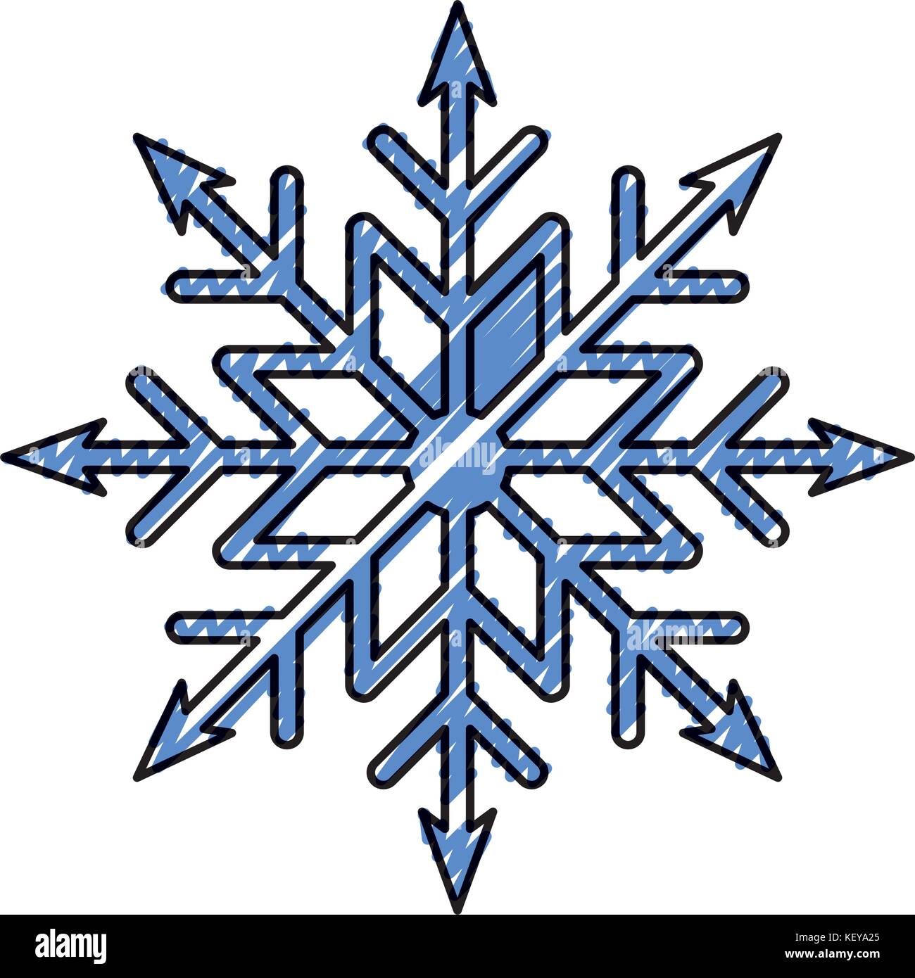 snowflake icon over white background vector illustration Stock Vector ...