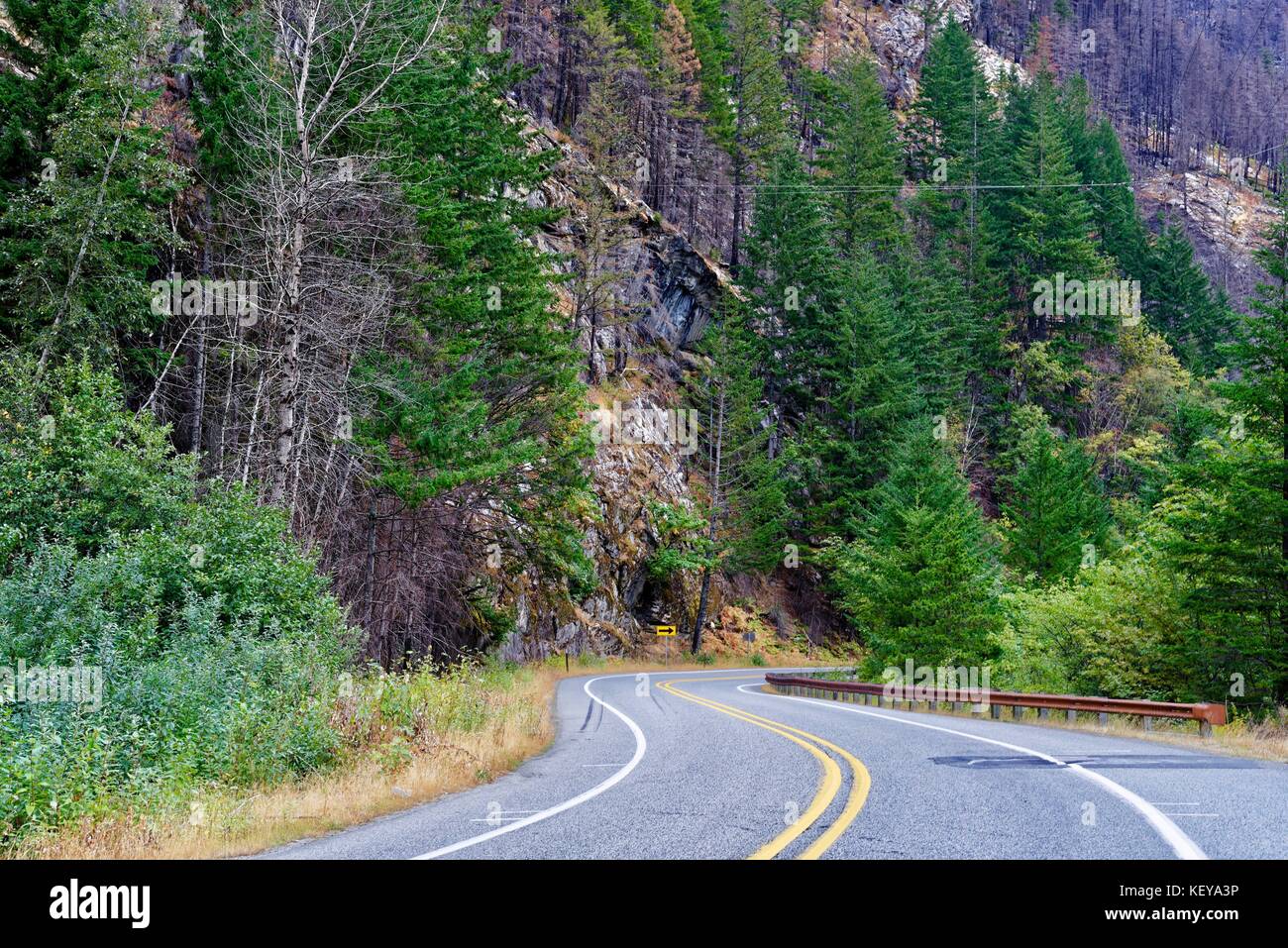 Scenic Byway through North Cascades National Park, Washington Stock ...