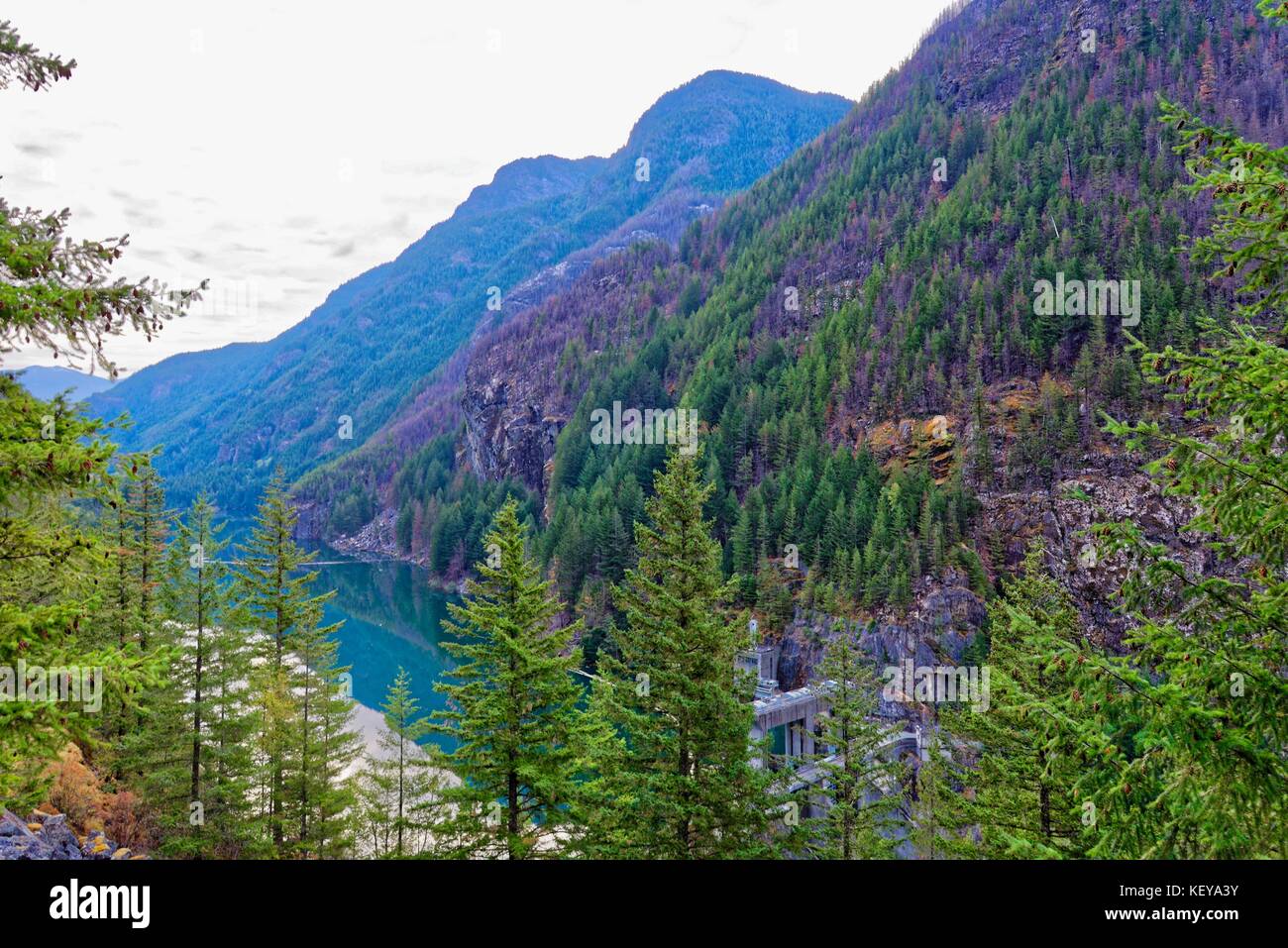 Gorge Lake in North Cascades National Park, Washington Stock Photo - Alamy