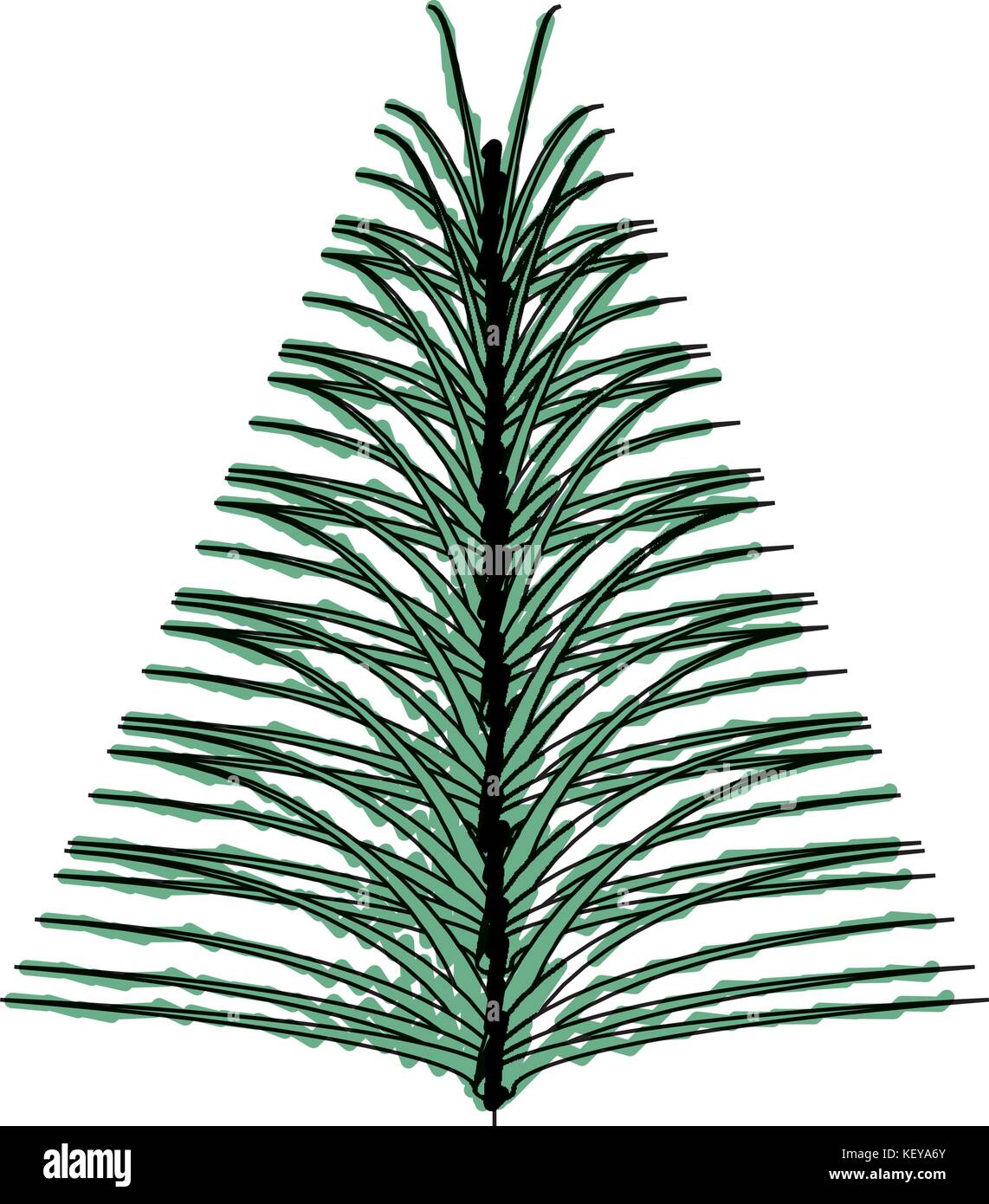 pine tree icon over white background vector illustration Stock Vector ...