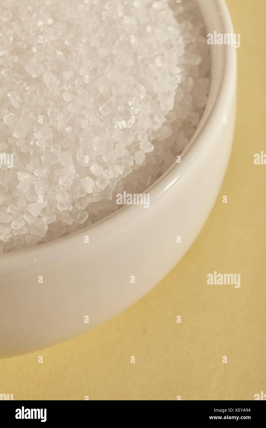 A small bowl of coarse sea salt Stock Photo - Alamy