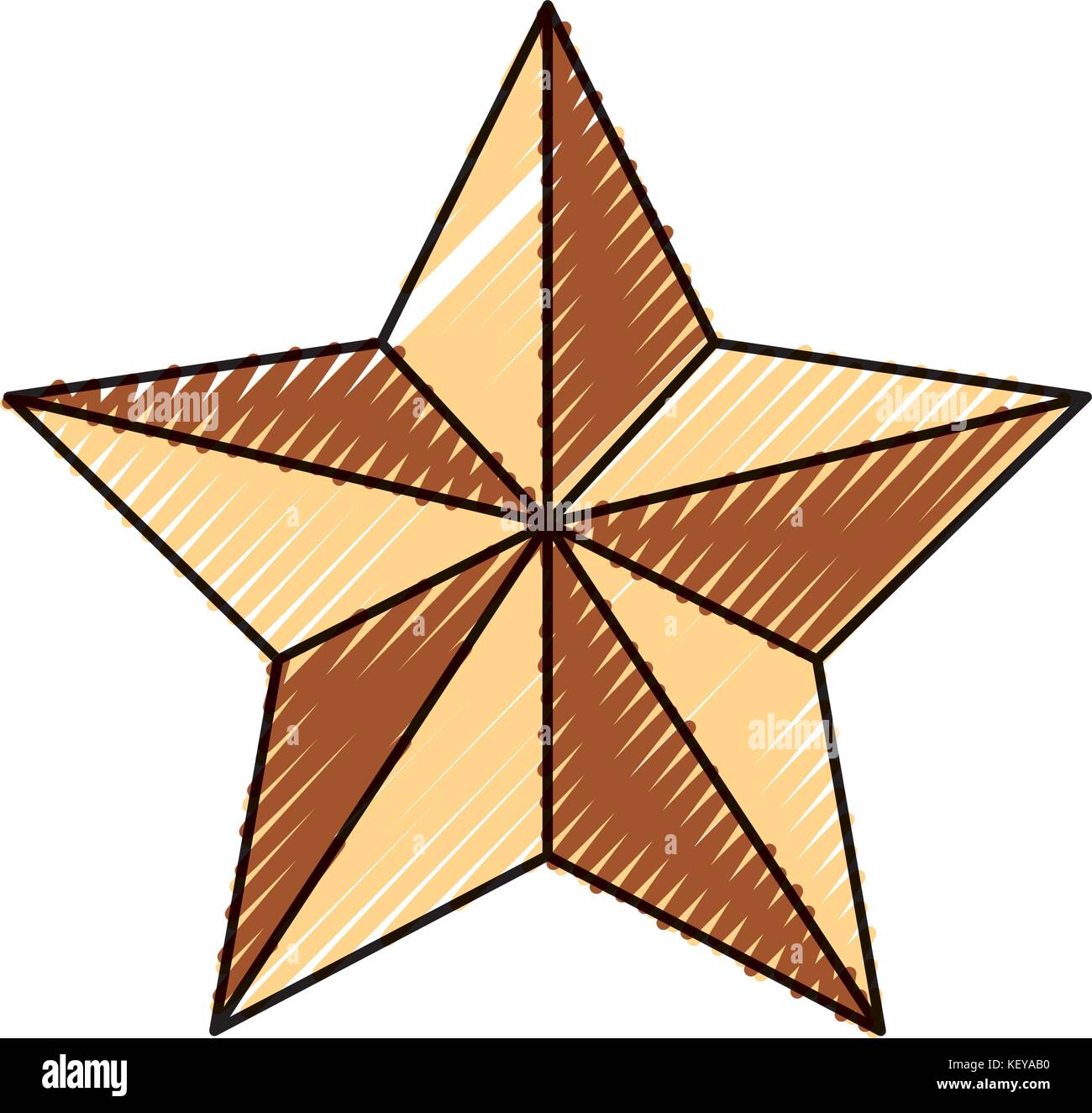 star icon over white background vector illustration Stock Vector Image ...