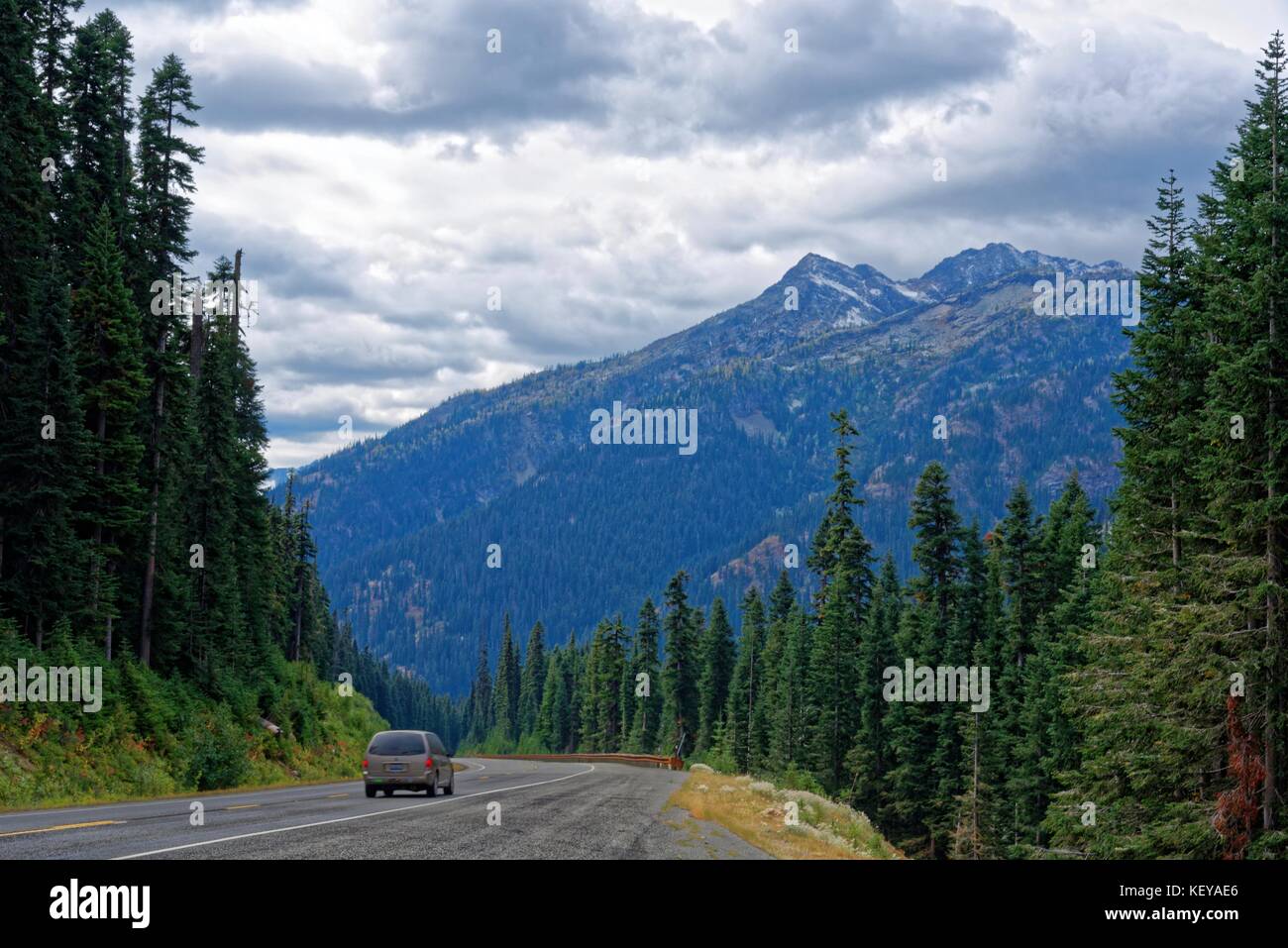 Scenic Byway through North Cascades National Park, Washington Stock ...