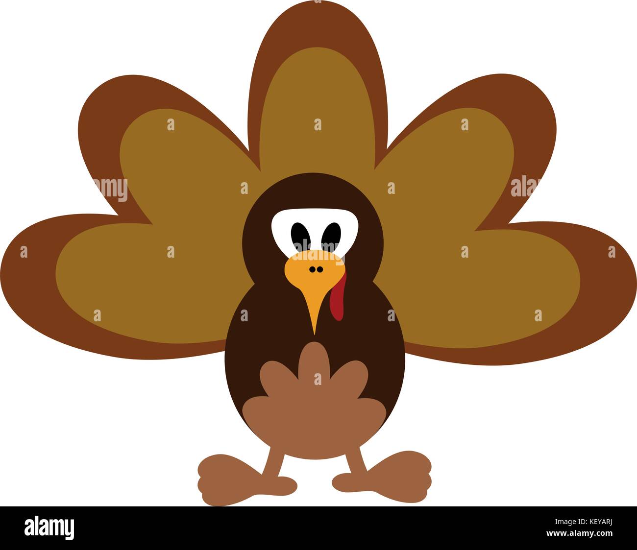 Turkey icon with feathers Stock Vector Image & Art - Alamy
