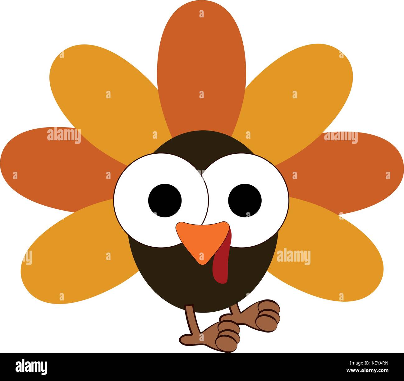 Turkey icon with feathers Stock Vector Image & Art - Alamy
