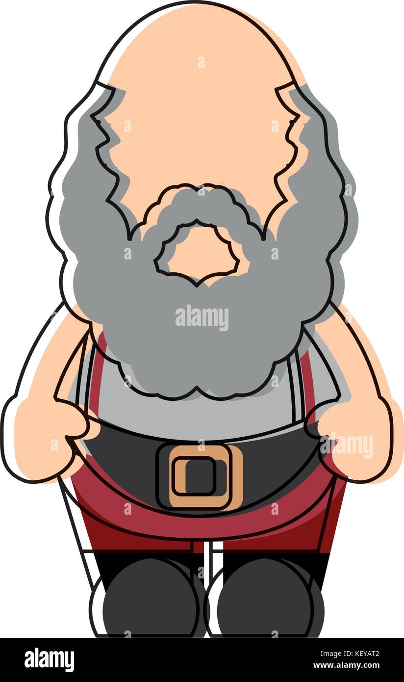 avatar santa claus icon over white background colorful design vector ...