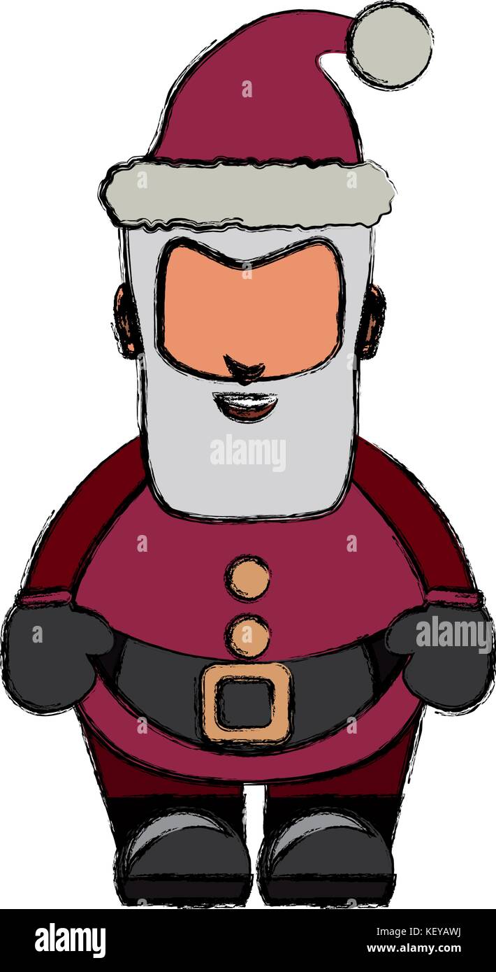 avatar santa claus icon over white background colorful design vector ...