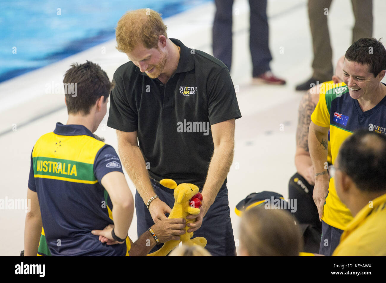 Prince Harry attends Invictus Games Sports training at the Toronto Pan ...