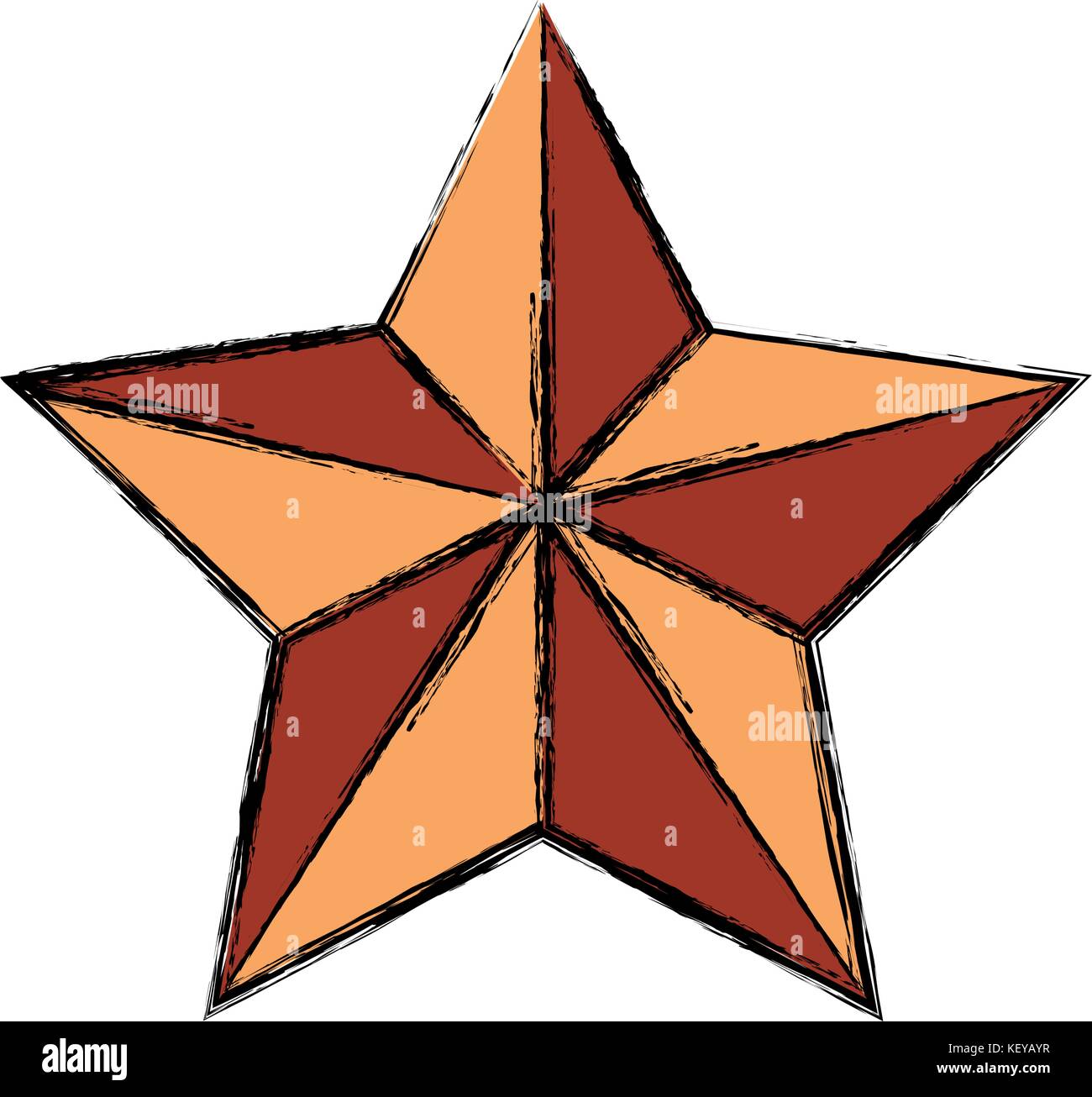 star icon over white background vector illustration Stock Vector Image ...