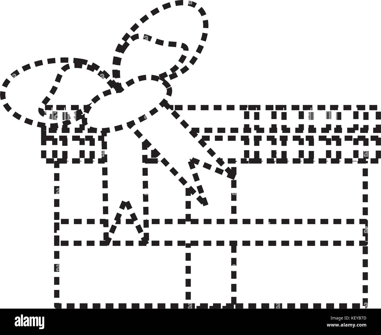 gift box icon over white background vector illustration Stock Vector ...