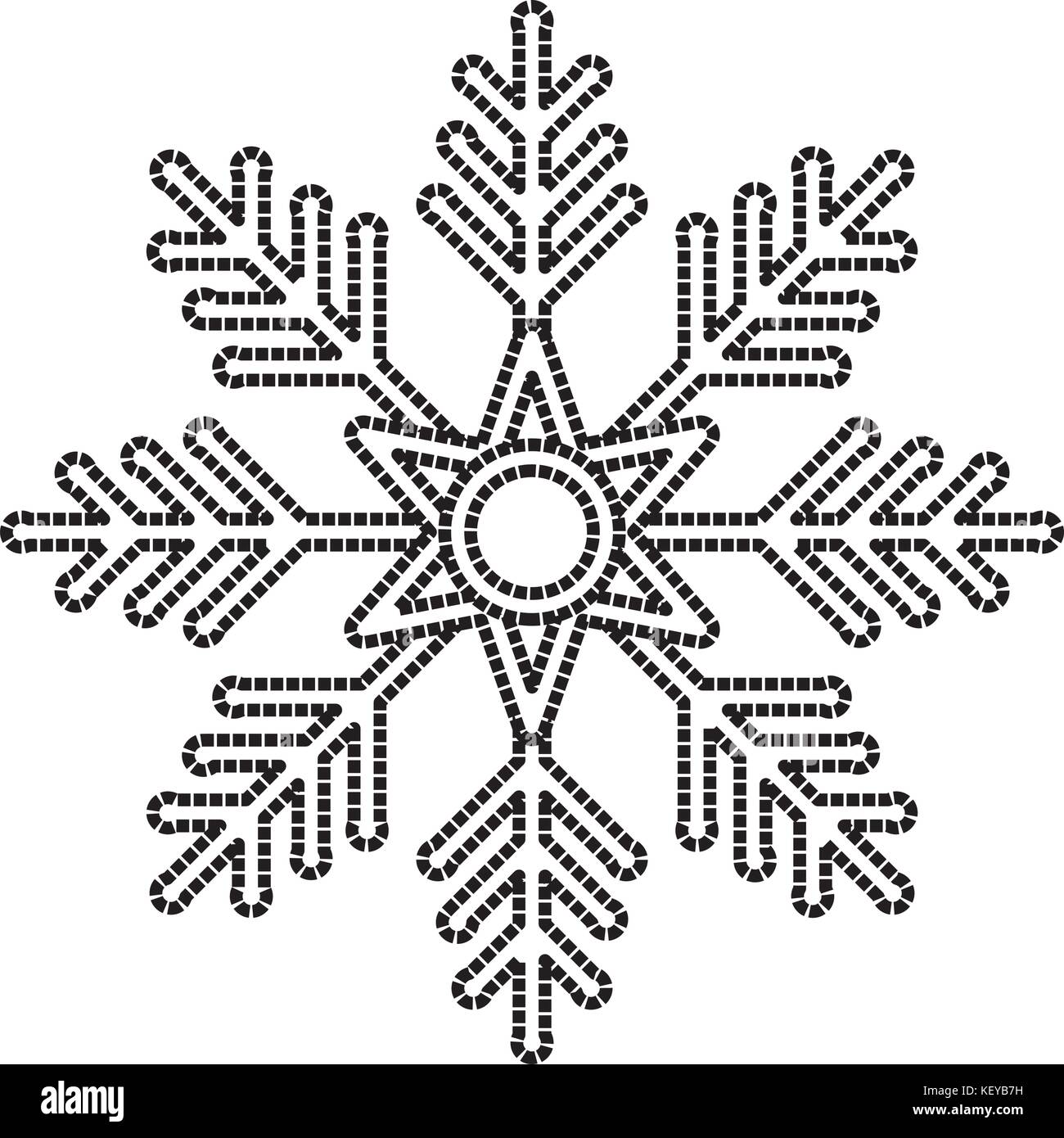 snowflake icon over white background vector illustration Stock Vector ...