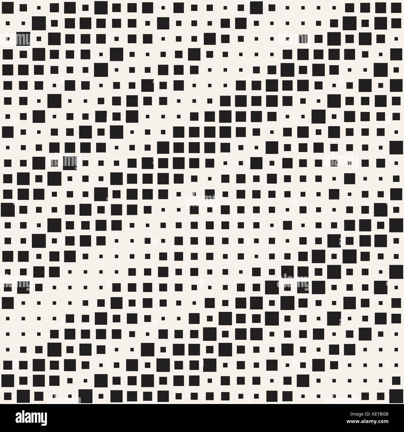 Modern Stylish Halftone Texture Endless Abstract Background With Random Size Squares Vector