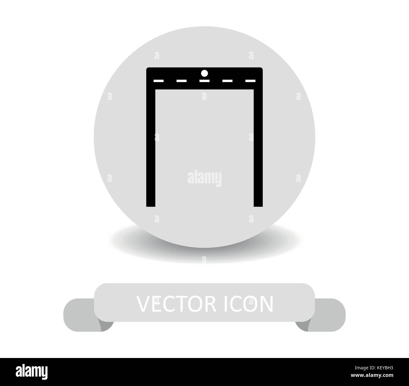 security gate icon on white background Stock Vector Image & Art - Alamy