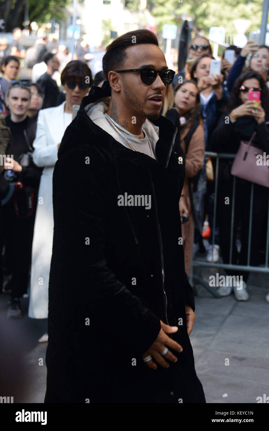 Milan Fashion Week - Giorgio Armani - Arrivals Featuring: Lewis ...