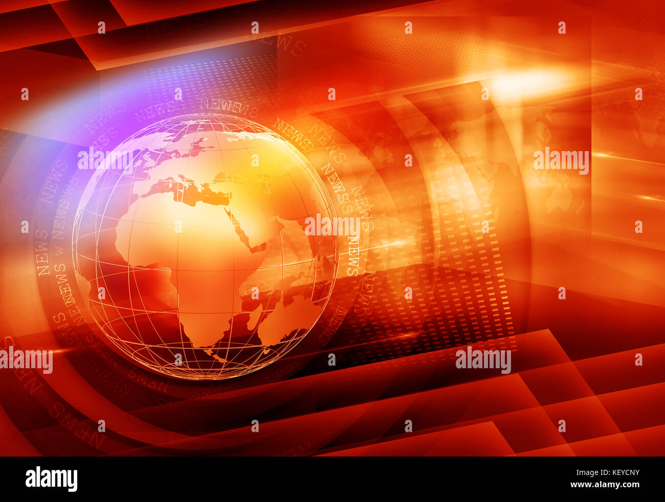 Graphical Colorful News Background Stock Photo - Alamy