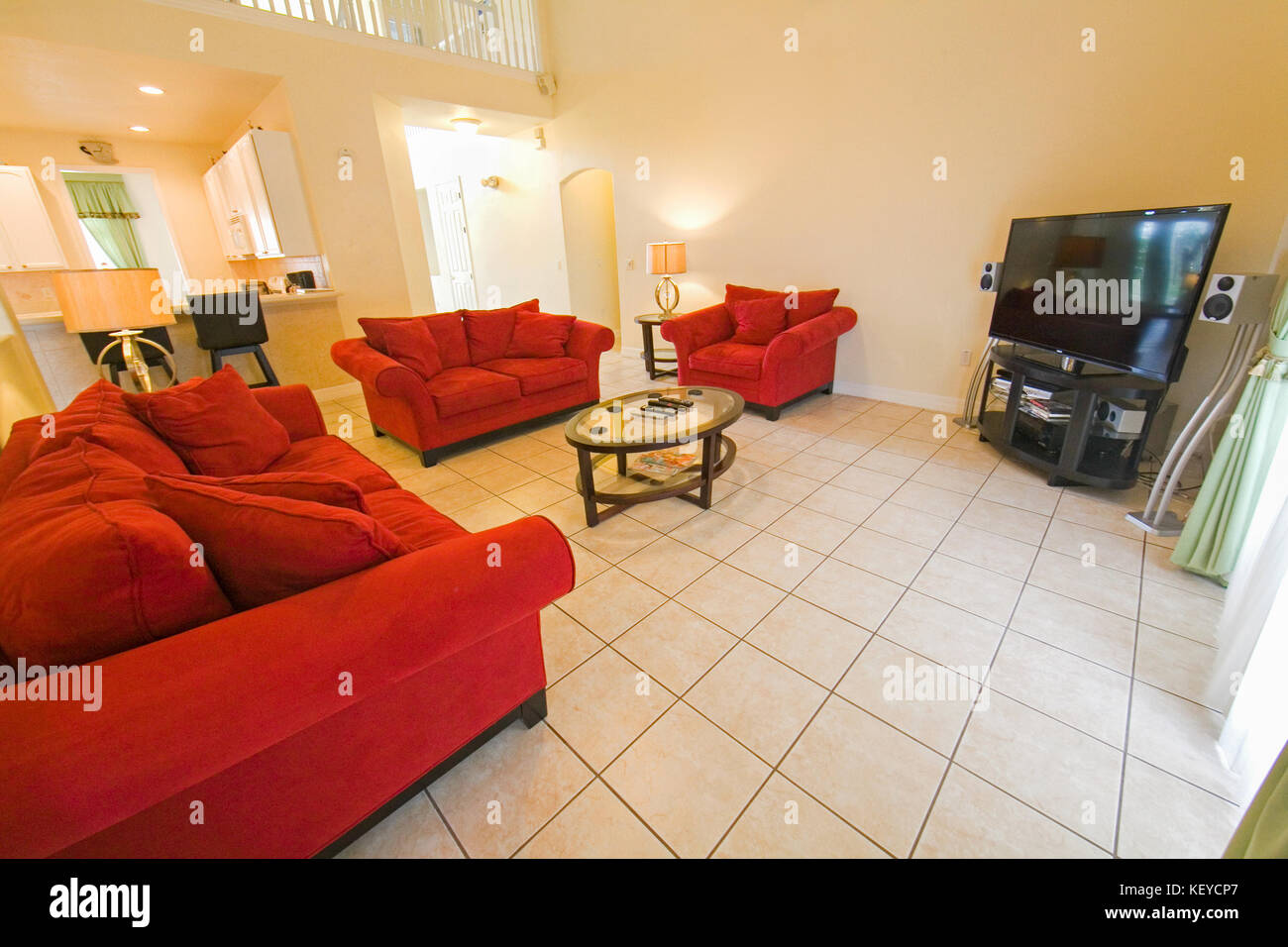 An interior photo of a living room in a home Stock Photo - Alamy