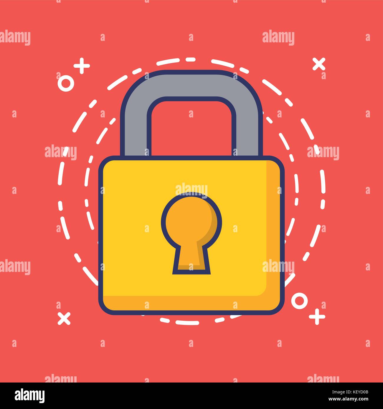 security padlock icon Stock Vector Image & Art - Alamy