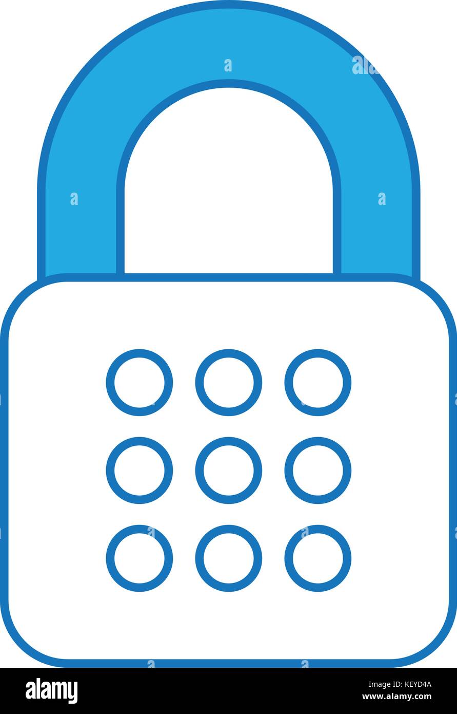 security digital data password access protection Stock Vector Image ...