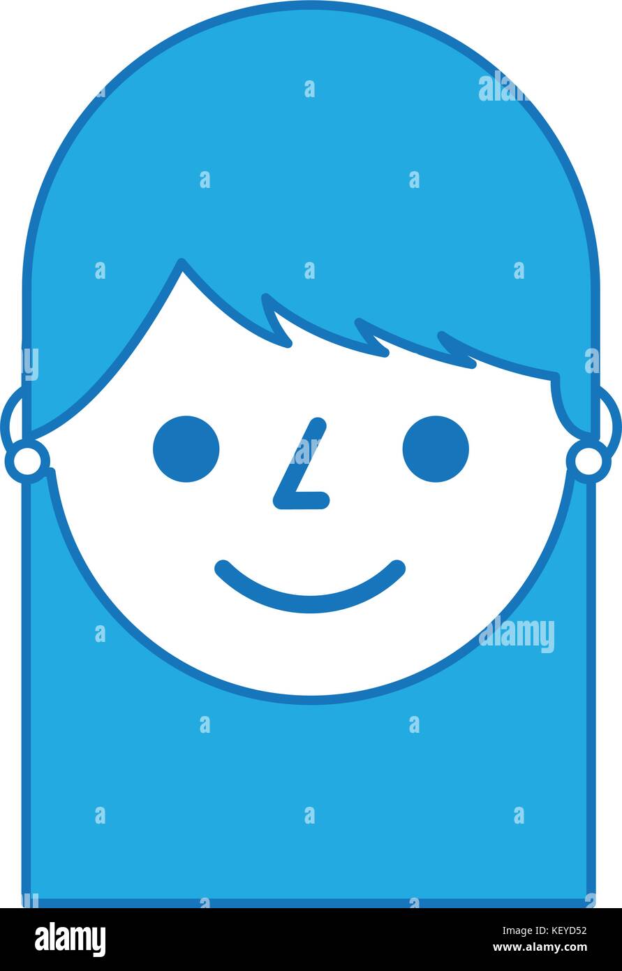 young woman profile happy character image Stock Vector Image & Art - Alamy