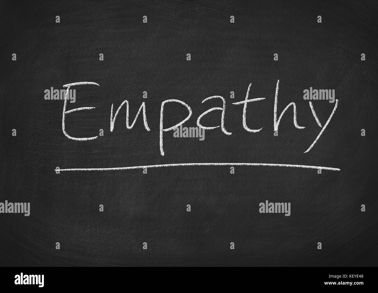 empathy concept word on a blackboard background Stock Photo - Alamy