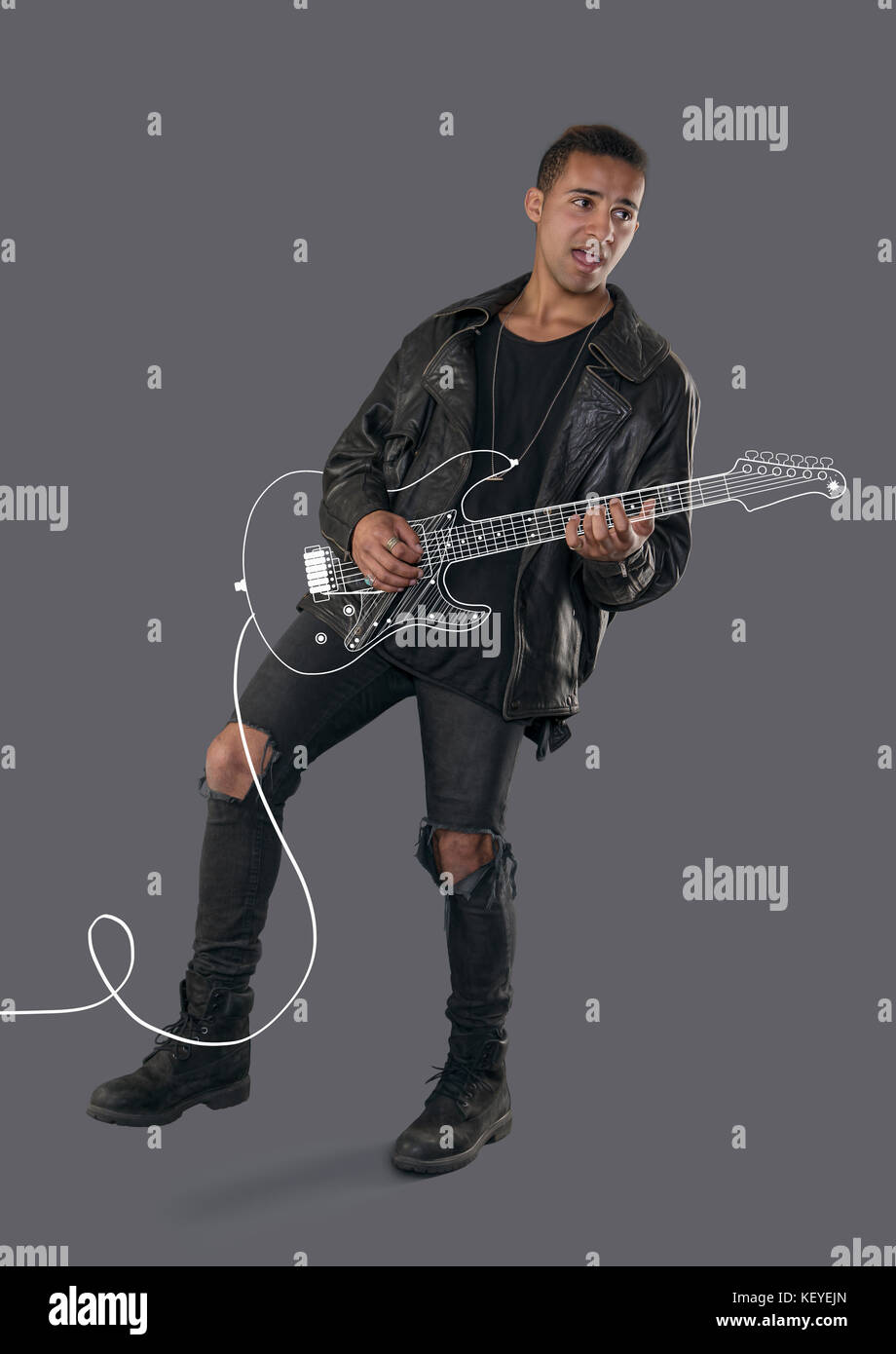 Young musician portrait Stock Photo - Alamy