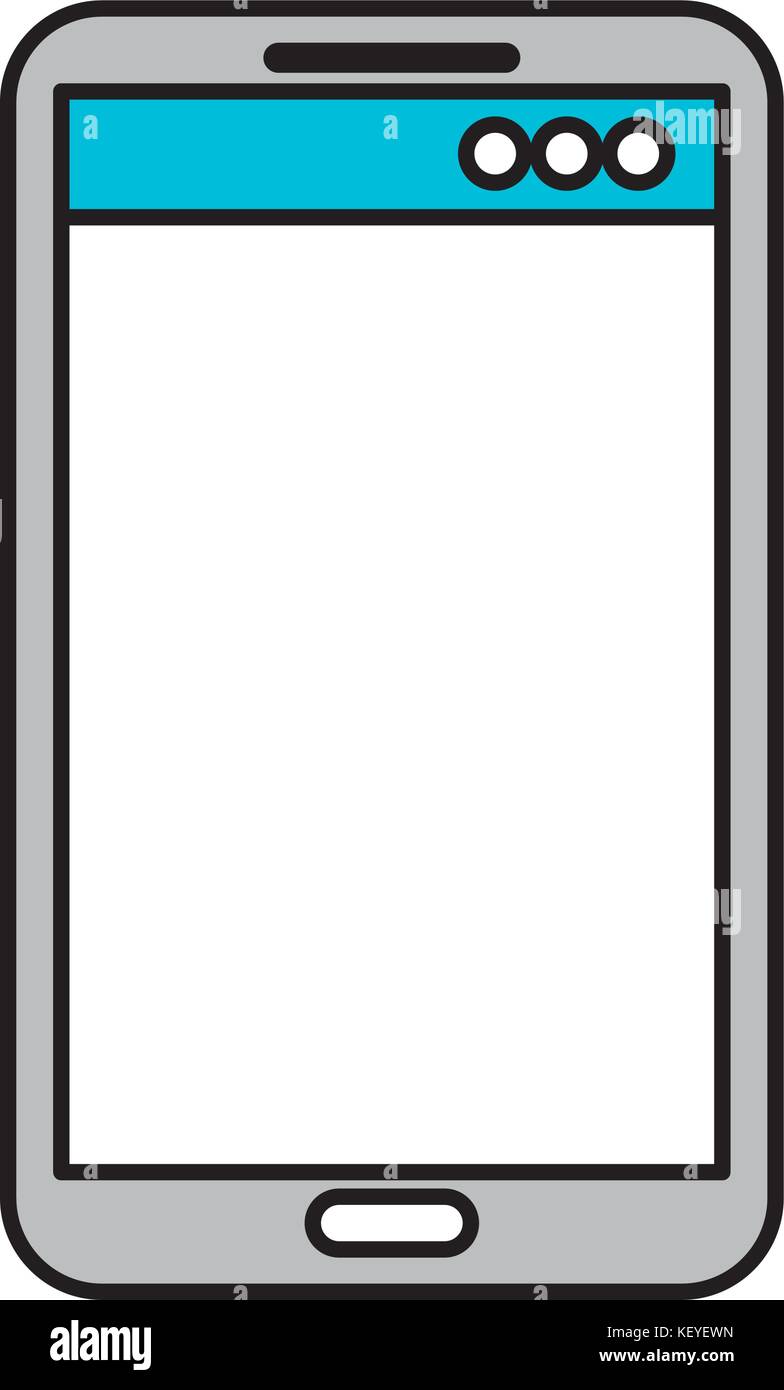mobile phone technology device digital electronic wireless Stock Vector ...