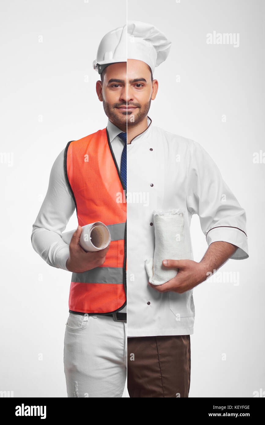 Man builder cafe hi-res stock photography and images - Alamy