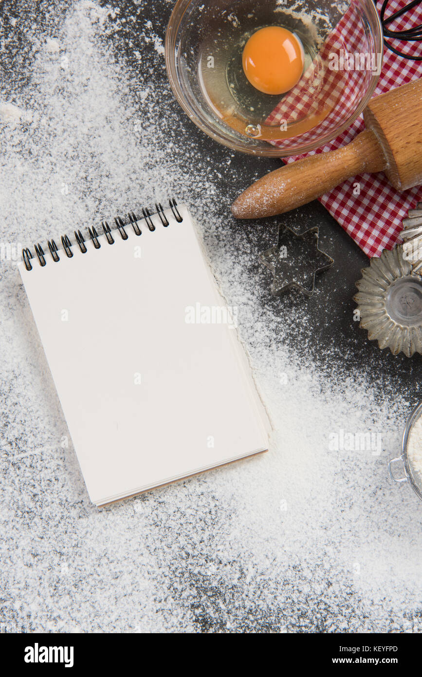 Baking concept, food border background Stock Photo - Alamy