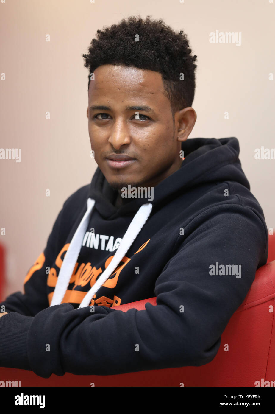 Tekle from Eritrea who made the trip across the Channel three-and-a ...