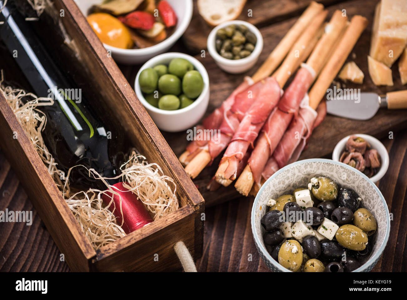 Tapas made for sharing at party or in bar Stock Photo - Alamy