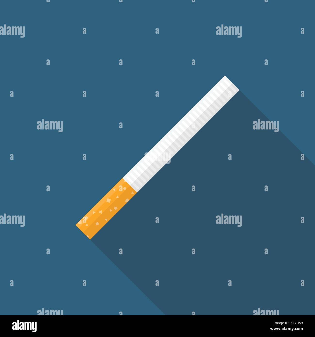 Cigarette in flat style design. Vector illustration Stock Vector Image ...