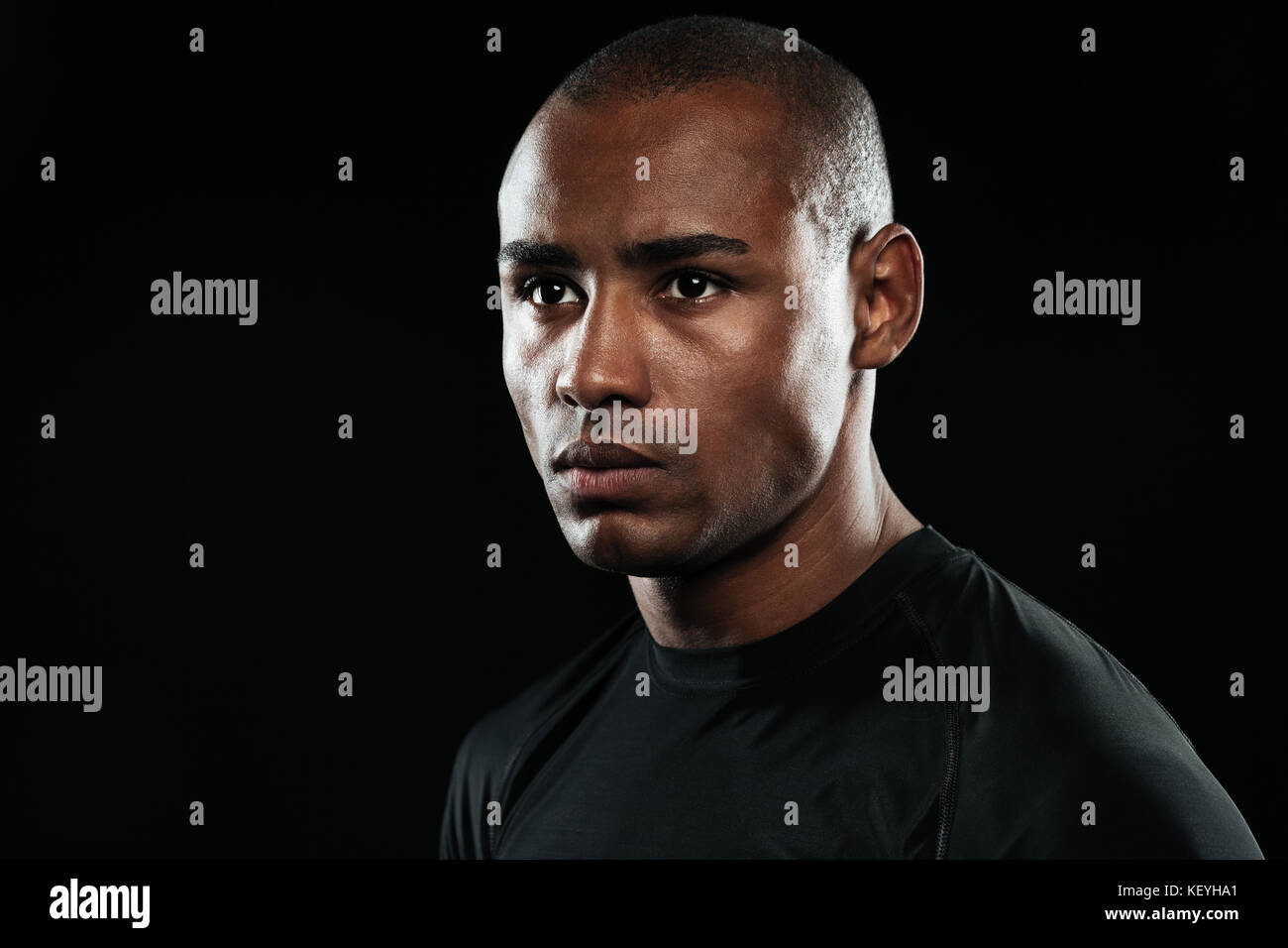 African man isolated heavy hi-res stock photography and images - Alamy